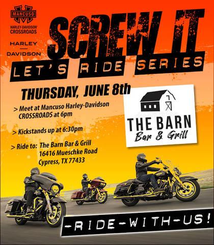 Mancuso Crossroads - Screw It Let's Ride Series- The Barn Bar & Grill ...